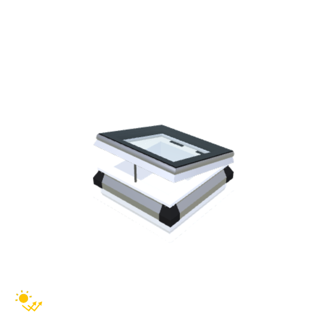Buy iWindow Solar Powered - Opening Flat Roof Window - Complete Set ...